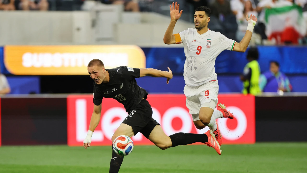 WK voetbal: Iran en Nieuw-Zeeland houden elkaar in evenwicht (2-2)