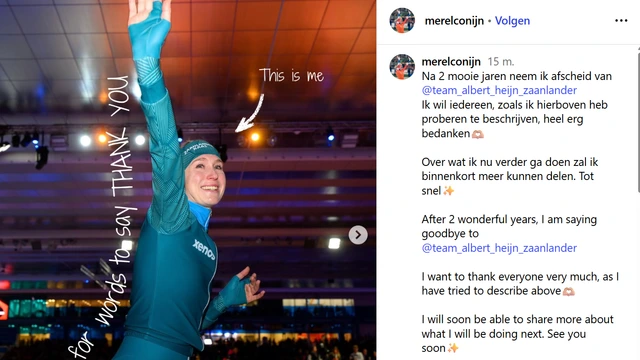 Schaatsster Conijn vertrekt bij ploeg Anema, paar maanden na olympische ...