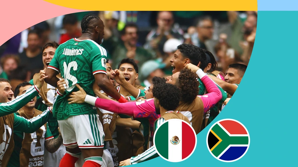 Drie keer rood en twee goals: Mexico wint van Zuid-Afrika
