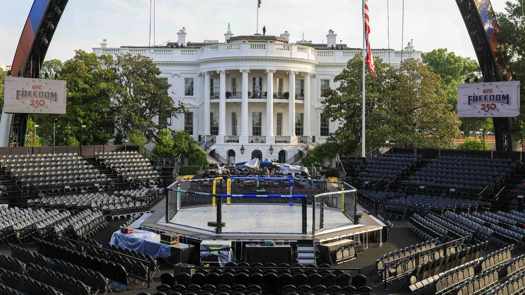 Witte Huis decor voor UFC-kooigevecht: 'Hier hadden we nooit van kunnen ...