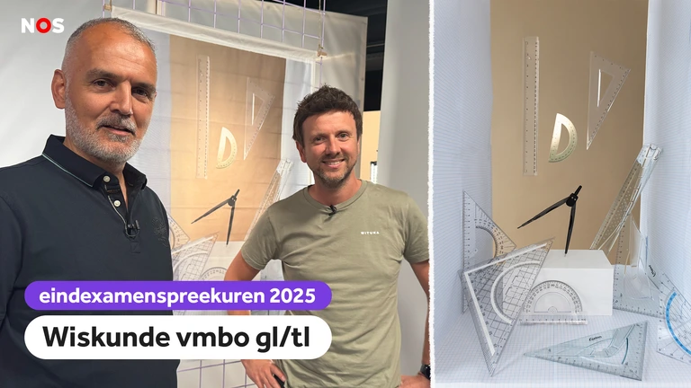 Eindexamenspreekuur 2025 wiskunde vmbo gl/tl | NOS Stories